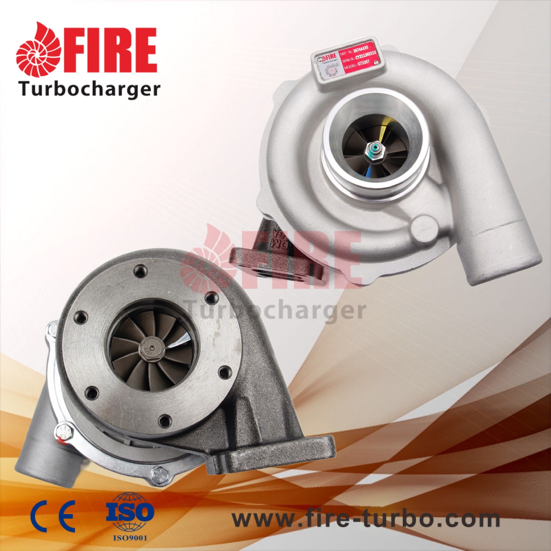 Industrial Perkins Turbocharger GT3267 Turbo 452234-5006S 2674A335